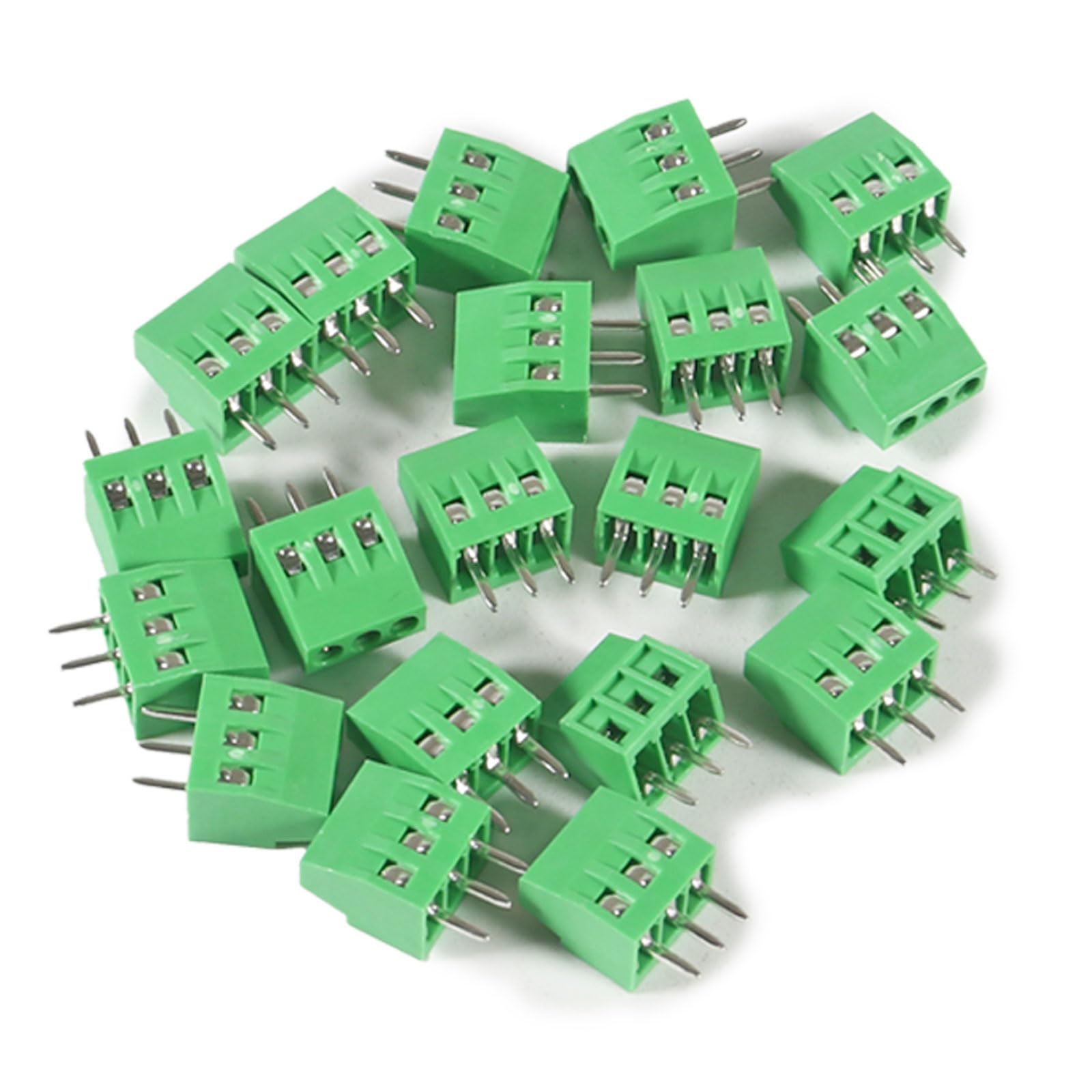 Snapklik.com : 50pcs PCB Connectors 2.54mm 0.1" Pitch Screw Terminal ...