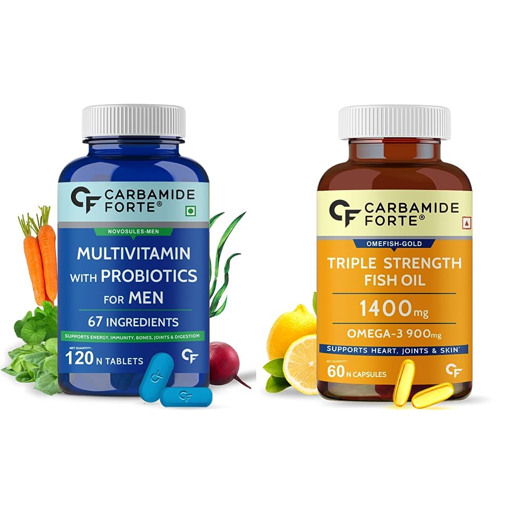 Carbamide Forte Multivitamin for Men (120 Veg Tablets) for Immunity ...