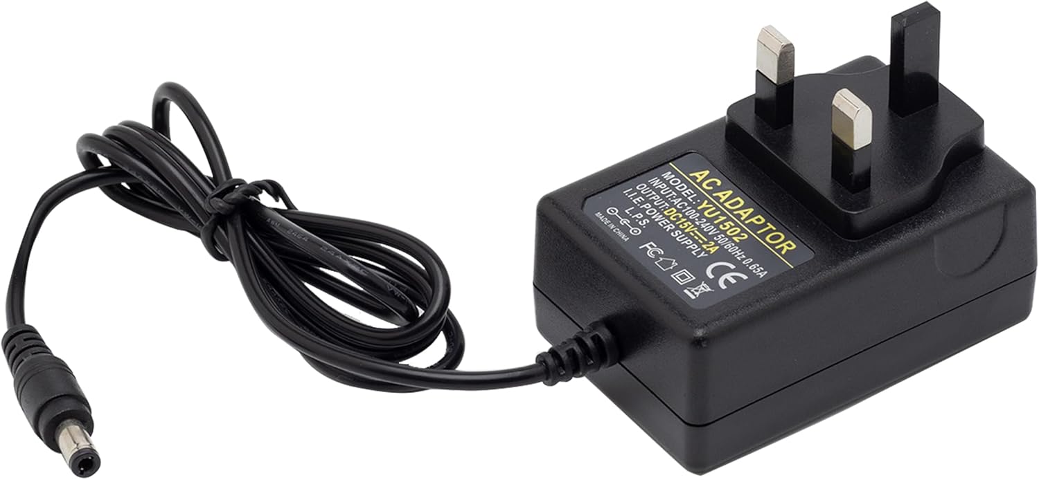 15V 2A Power Supply Adapter - AC 100-240V 50-60hz DC 15 Volt 2amp 30W ...
