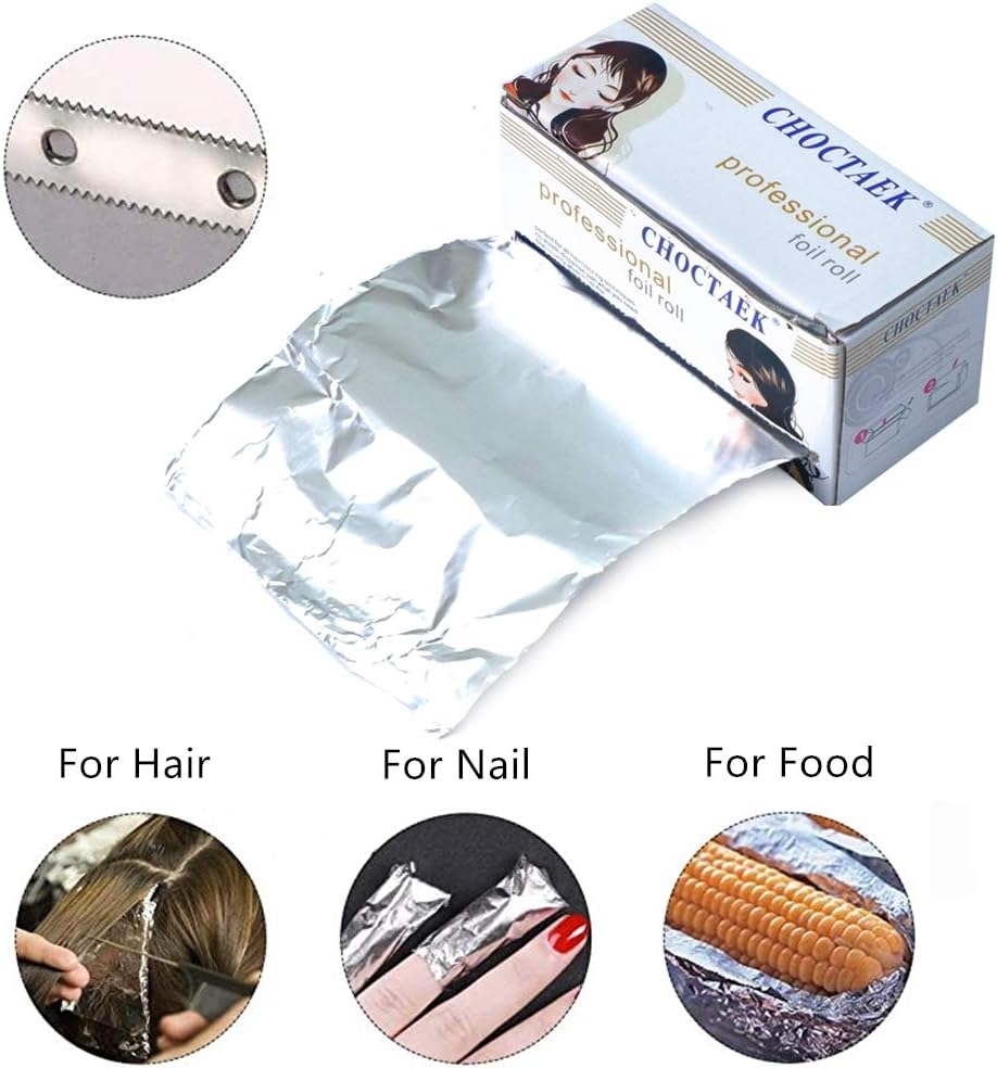 Aluminium Hair Foil, MOCOBO 16m*12cm Highlighting Silver hairdressing ...