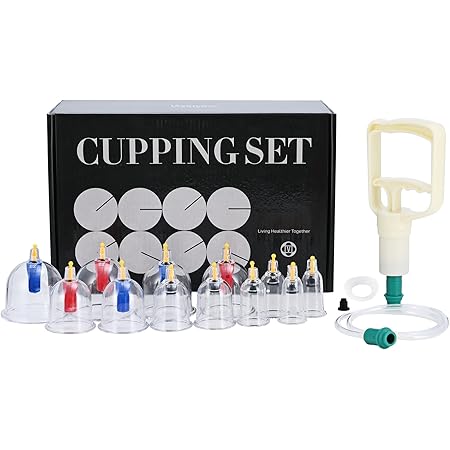 Amazon.com: Kangzhu 12-Cup Biomagnetic Chinese Cupping Therapy Set ...