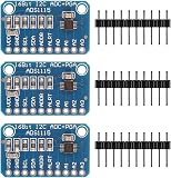 ・ブランド:cylLUAN・ADS1115は16bit 分解能、単動4チャネル、差動2チャネルの入力端子を特徴とするADコンバータです。・単動4チャネルもしくは差動2チャネルの入力が可能です。差動入力はチャンネル数が２チャンネルに減りますが...