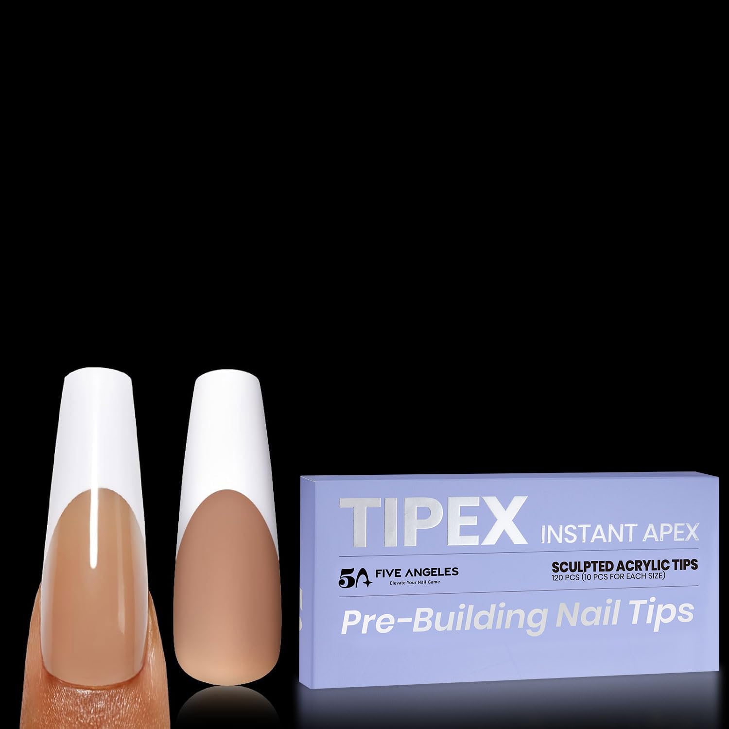 Amazon.com: Five Angeles Tipex Instant Apex Nail Tips,Press on Nails ...