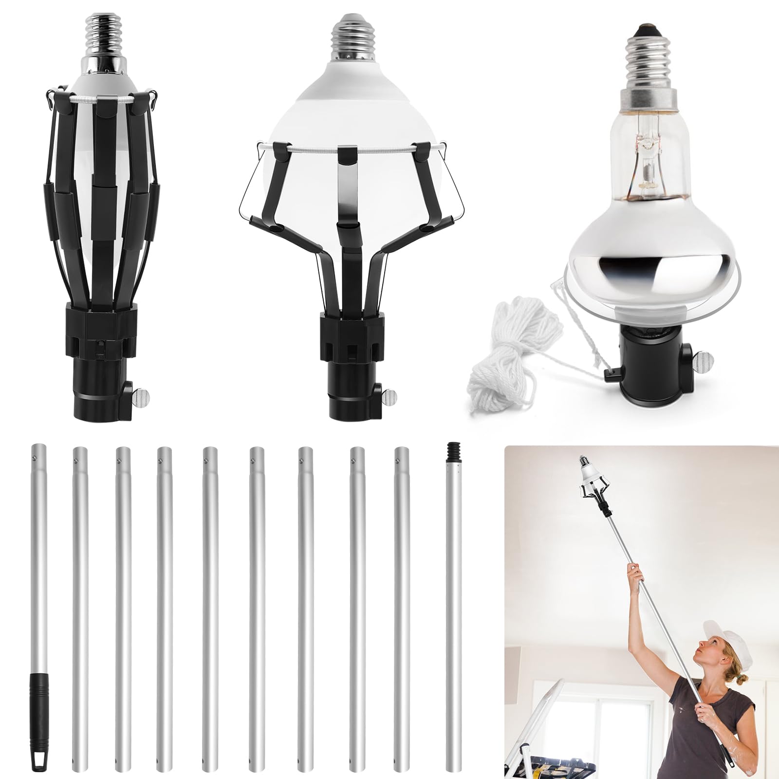 Snapklik.com : 13FT Light Bulb Changer For High Ceilings Snap-On Design ...