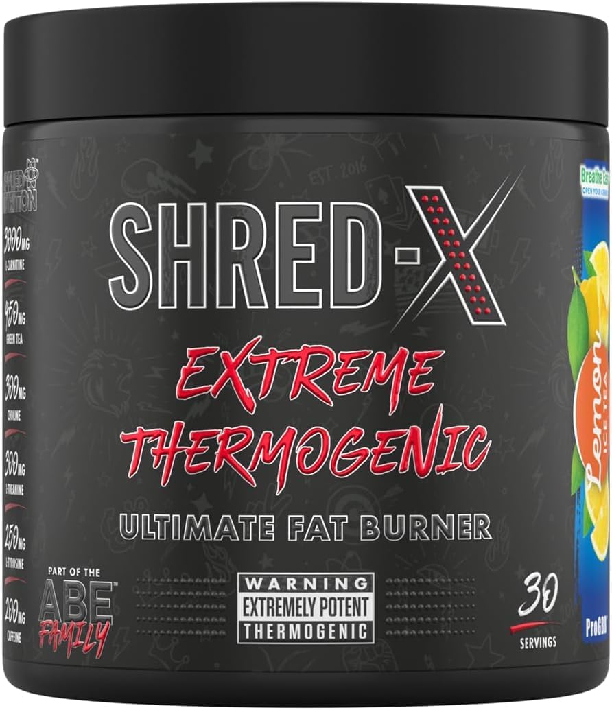 Applied Nutrition Shred X Fat Burner - ABE All Blak Everything Fat ...