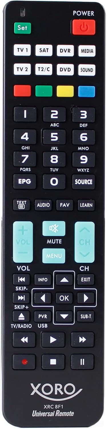 Amazon.com: XORO XRC 8F1 Universal Remote Control Effortlessly Controls ...