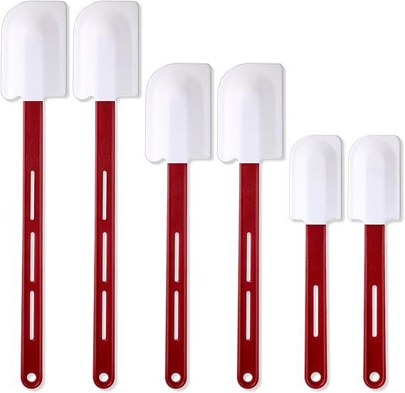 Amazon.com: Norme 6 Pcs High Temp Silicone Spatulas Heat Resistant ...