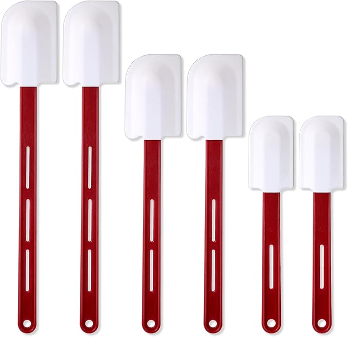Amazon.com: Norme 6 Pcs High Temp Silicone Spatulas Heat Resistant ...