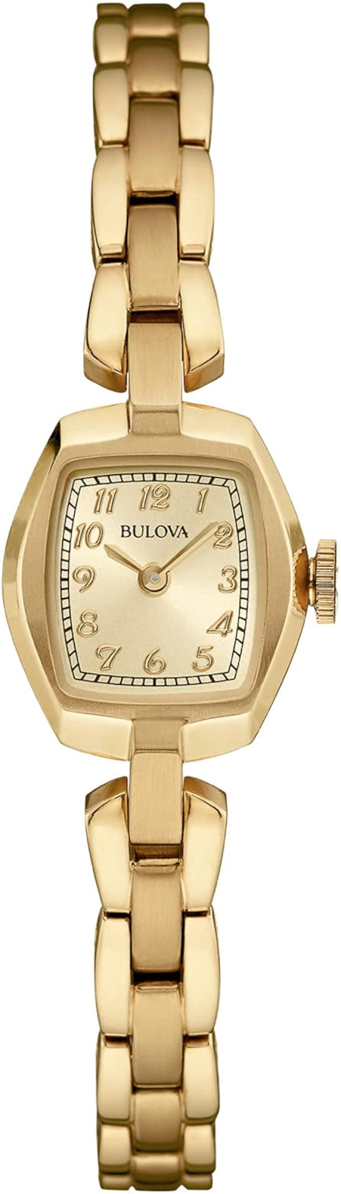 Amazon.com: Bulova Ladies' Classic Dress Mini Gold Tone Stainless Steel ...