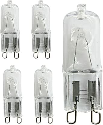 UGEFKMQ 5Pc G9 Halogen Lamp 230V 25W 28W 40W 60W G9 Halogen Light Bulbs ...