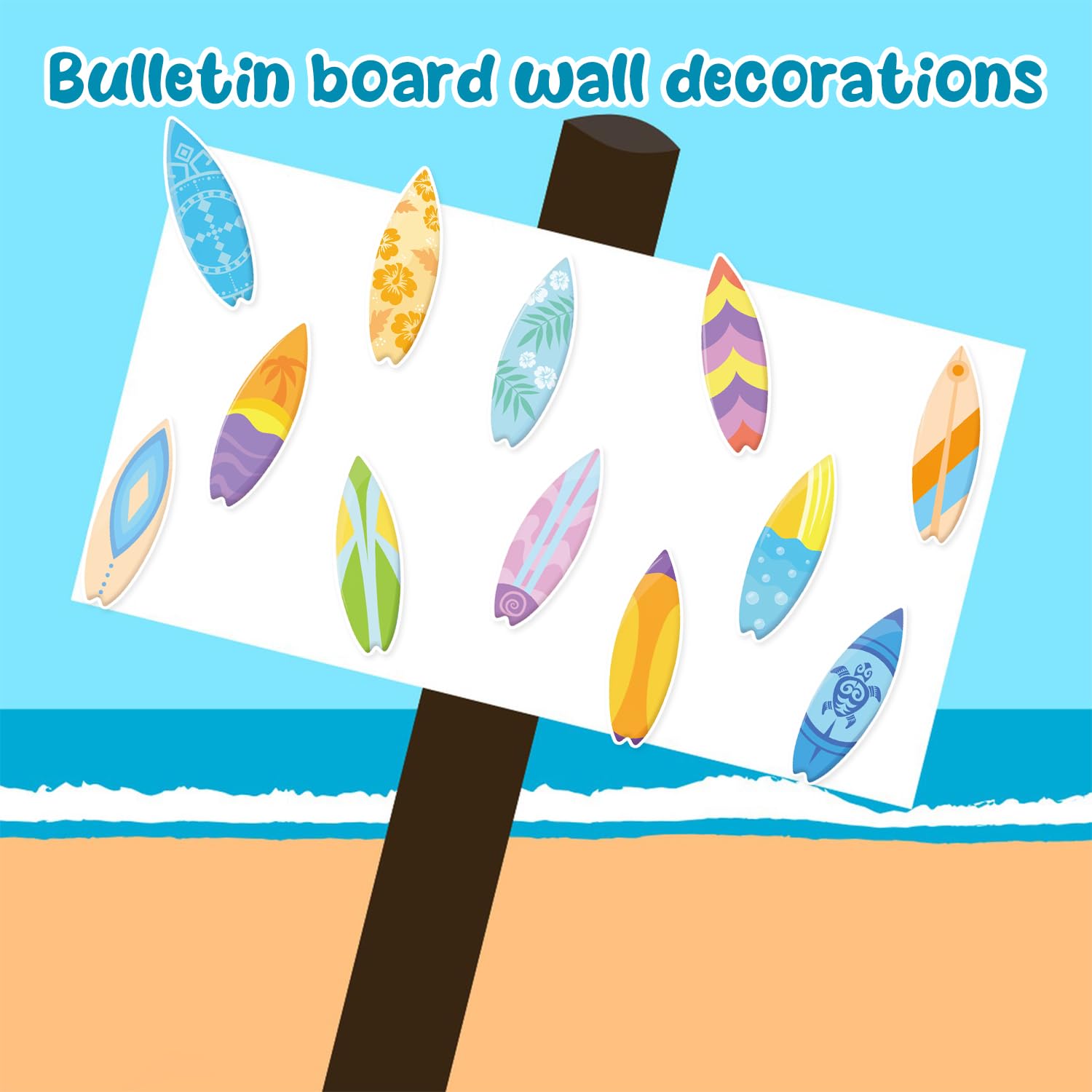 Snapklik.com : FXMHEHBB 60 Pcs Surfboard Cutouts