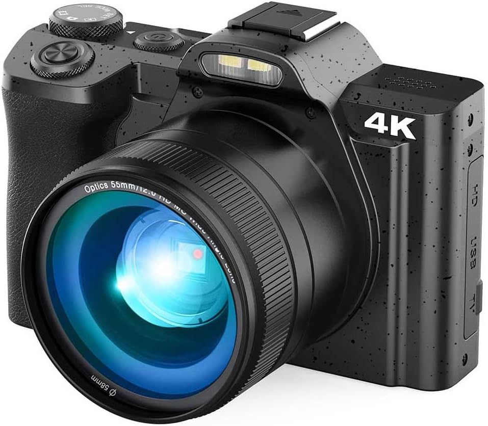 Amazon.com : 4K Digital Camera with 48MP Video, WiFi Vlogging Camera ...