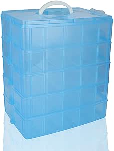 LDHHYH 1PCS Craft Storage Box, 5-Tier Plastic Storage Boxes with 50 ...