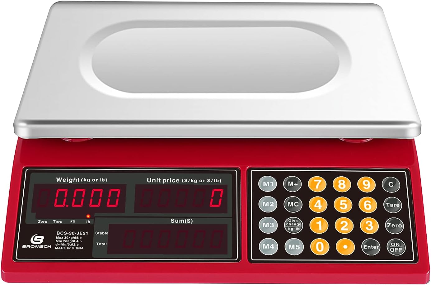 Amazon.com: Waterproof Commercial Scale Bundle Digital Commercial Price ...