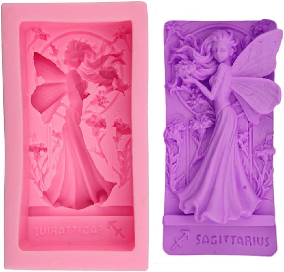 Tvoip Fairy Silicone Mold, 3D Angel Silicone Mold Fairy Butterfly ...