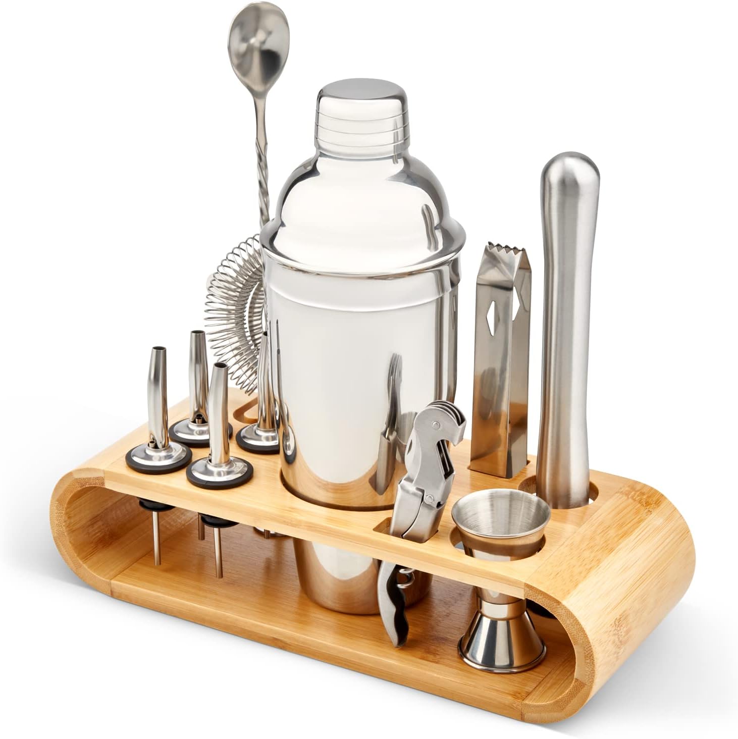 SA Products 12 Piece Cocktail Shaker Set - Stainless Steel Cocktail ...