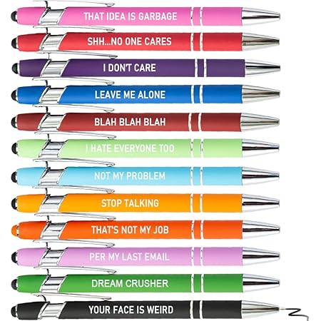 Amazon.com : 18 Pcs Inspirational Pens Gifts Set, 12 Pcs Motivational ...