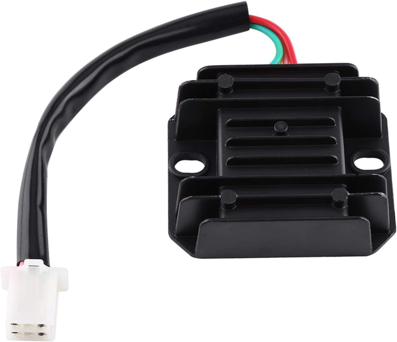 Qiilu 4 Wires Voltage Regulator, 12V 4 Pin 4 Wire Voltage Regulator ...