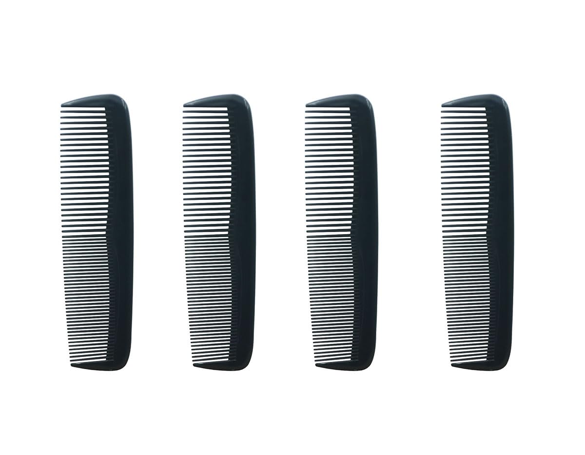 Amazon.com : 4 PCS Set Pocket Plastic Hair Combs for Women and Men ...