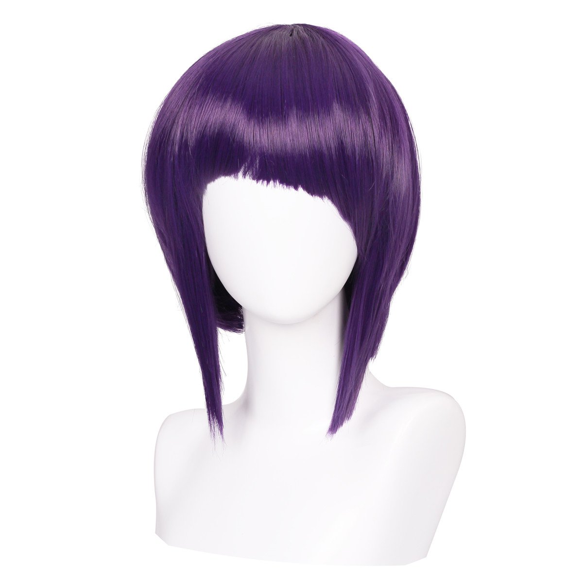 ColorGround Short Dark Purple Anime Cosplay Wig : Amazon.in: Beauty