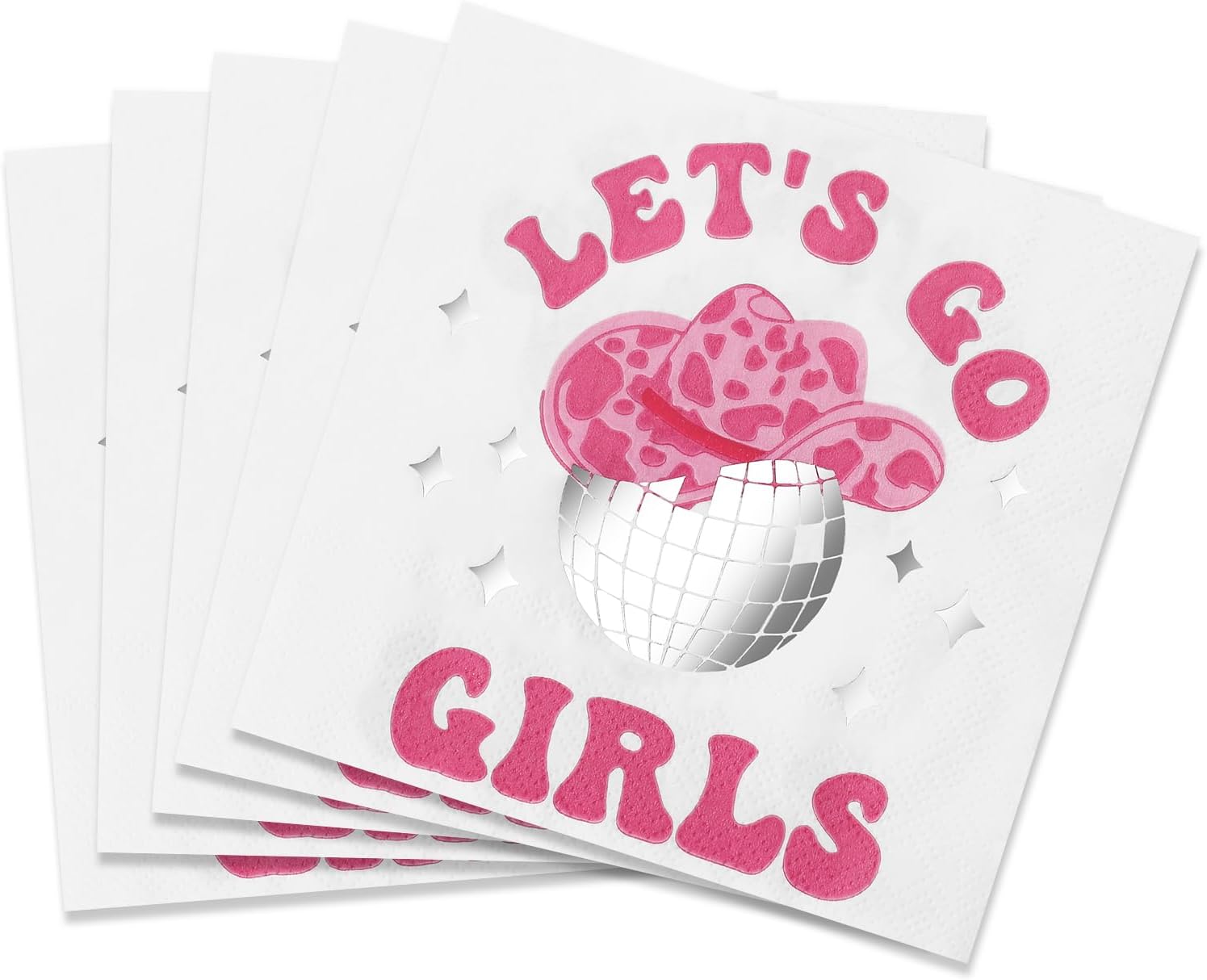Amazon.com: Quera Let‘s Go Girls Napkins, Bachelorette Party ...
