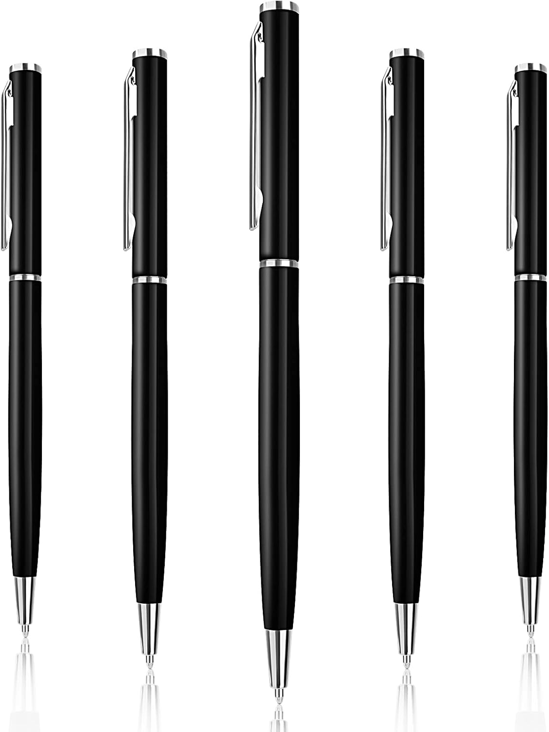 Giantree Luxury Ballpoint Pens, 5 Pack 1.0mm Metal Business Retractable ...