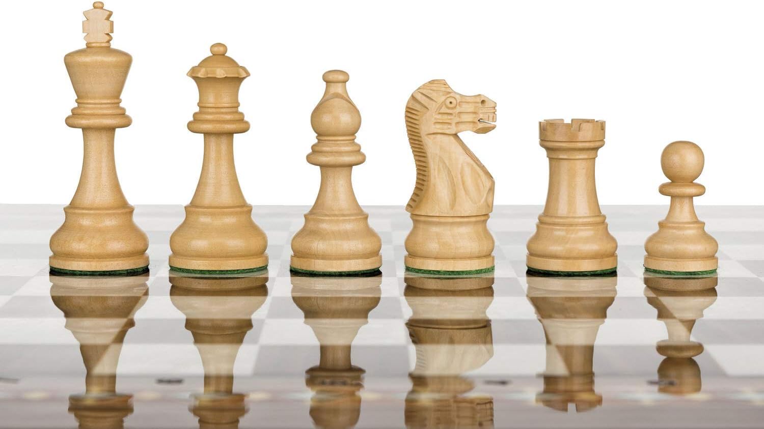 Amazon.com: Staunton Classic Wooden Chess Pieces-Chessmen Weighted ...