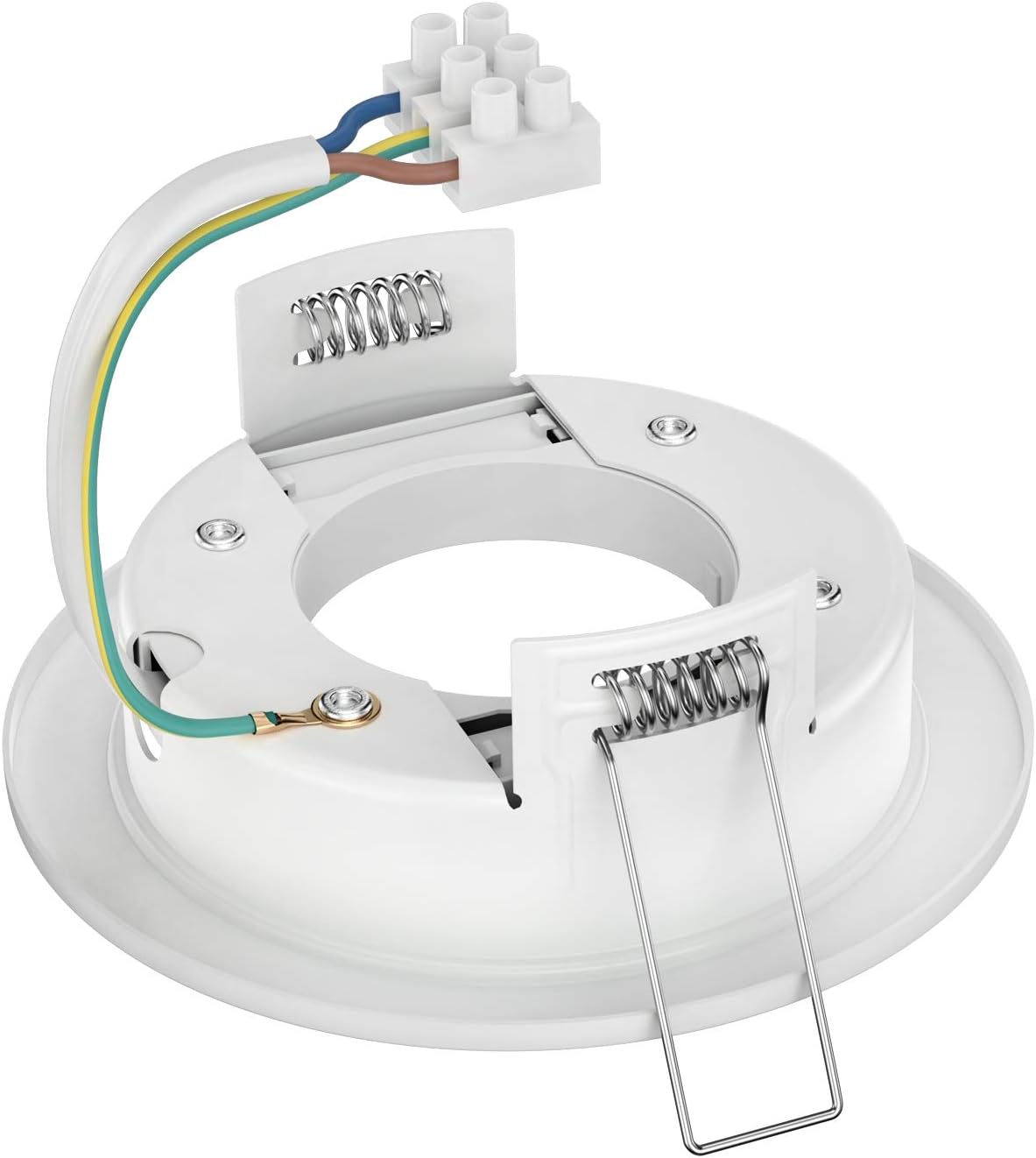 ledscom GX53 Recessed Light Mounting Frame Zobe White Round Flat 107mm ...