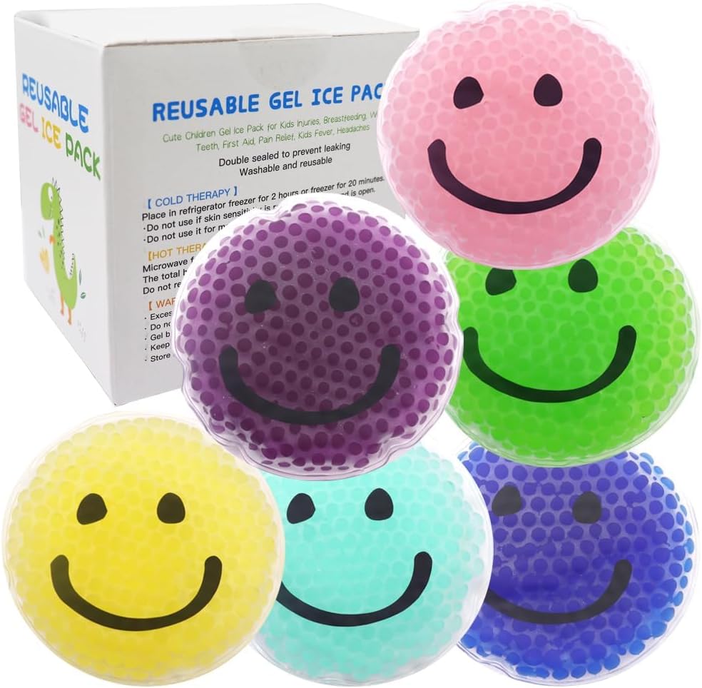 Boo Boo Kids Ice Packs, Small Gel Ice Packs for Injuries Hot & Cold Ice ...