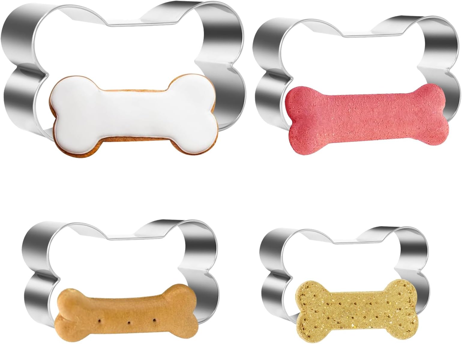 Amazon.com: Cookie Cutter Dog Bone Shape Set, Amison Stainless Steel ...