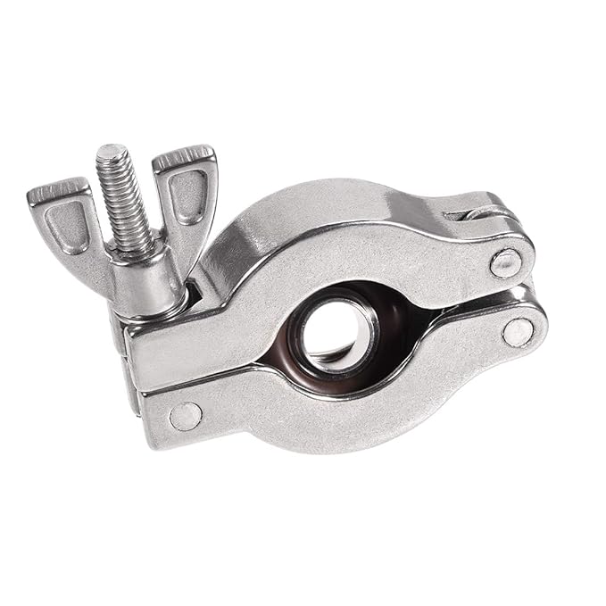 uxcell Sanitary -Clamp 41mm X 20mm KF10 Single Pin Clamp Wing Nut with ...