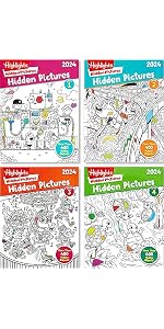 Amazon.com: Highlights Hidden Pictures Sticker Challenge Books for Kids ...
