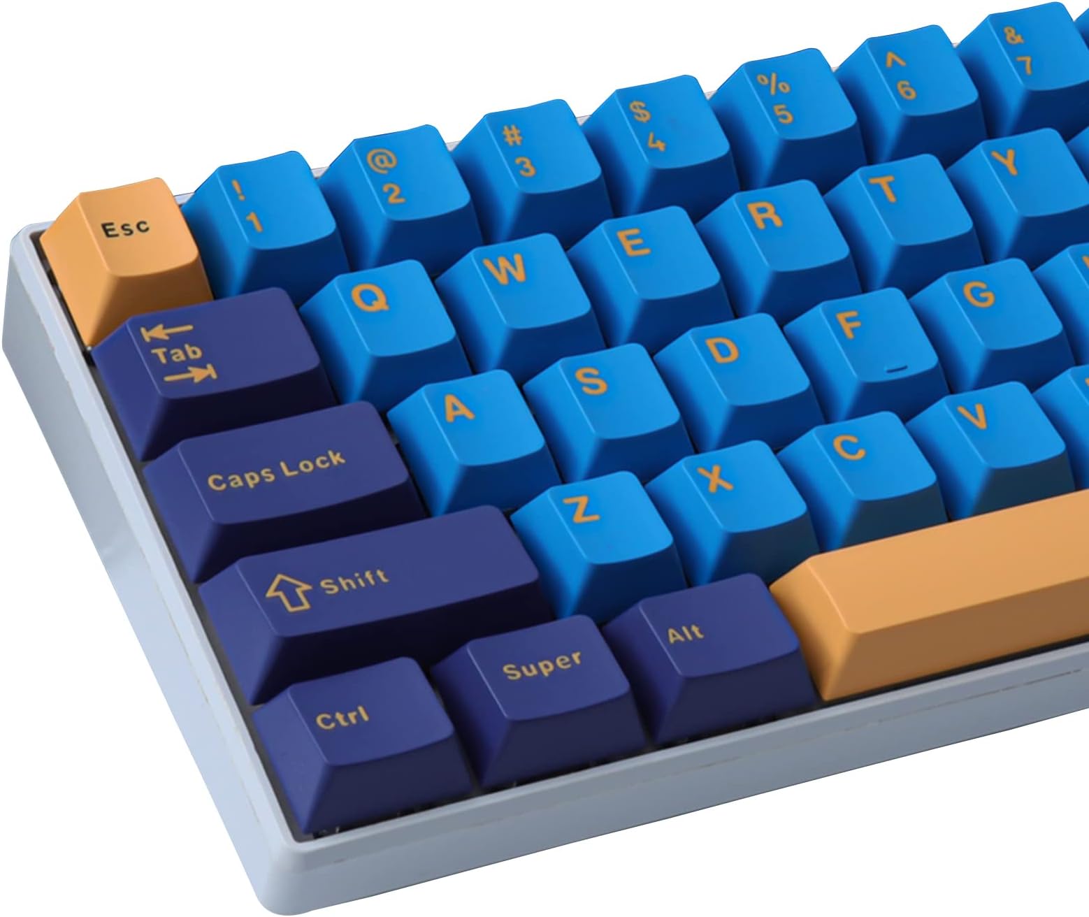 PBT Double-Shot Keycaps - 172 Keys With 7U Spacebar Cherry Profile for ...