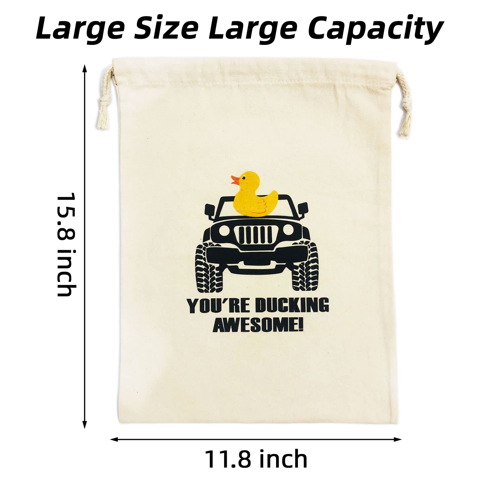 Snapklik.com : Artreeiger Large Reusable Rubber Duck Drawstring Bag 15. ...