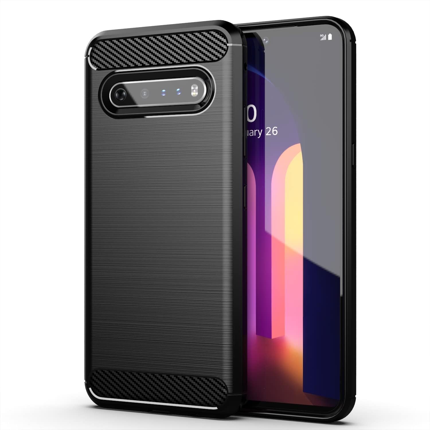 USDILU Case LS for LG V60 ThinQ Funda Uso Rudo Carcasa Protector TPU ...