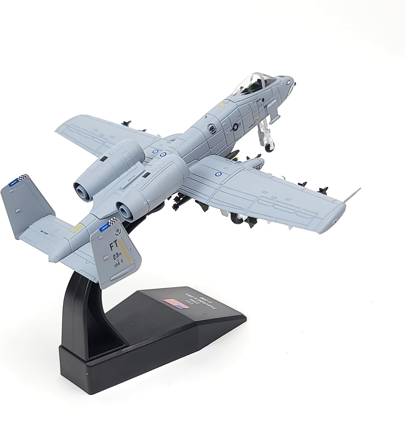 Amazon.com: NUOTIE 1/100 A-10 Attack Pre-Build Diecast Metal Aircraft ...
