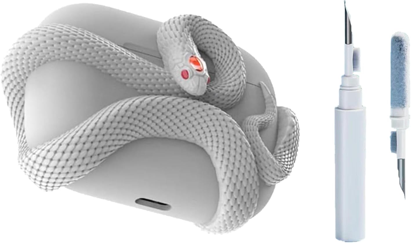 Amazon.com: Creative Horrible Snake Airpod Pro Case, Creative 3D Snake ...