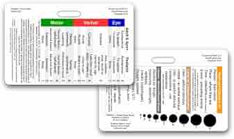 Emergency Medical Guide Glasgow Coma Scale Reference Cards - Medical ...