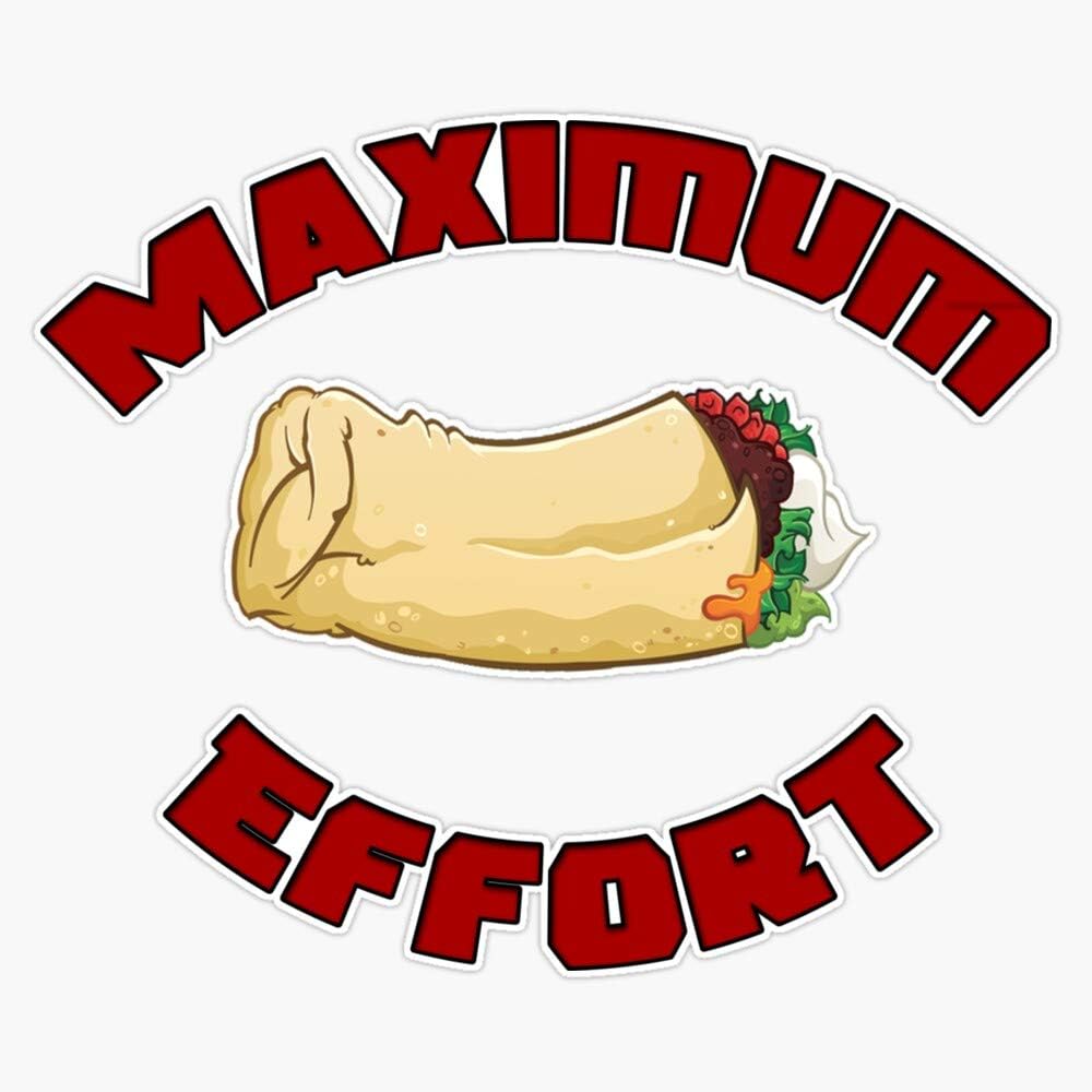 Amazon.com: Maximum Effort Vinyl Waterproof Sticker Decal Car Laptop ...