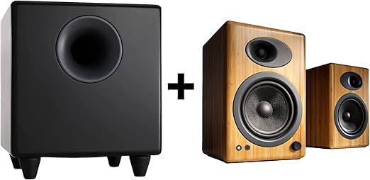Amazon.com: Audioengine A5+ Plus Bamboo Powered Bluetooth Speakers and ...