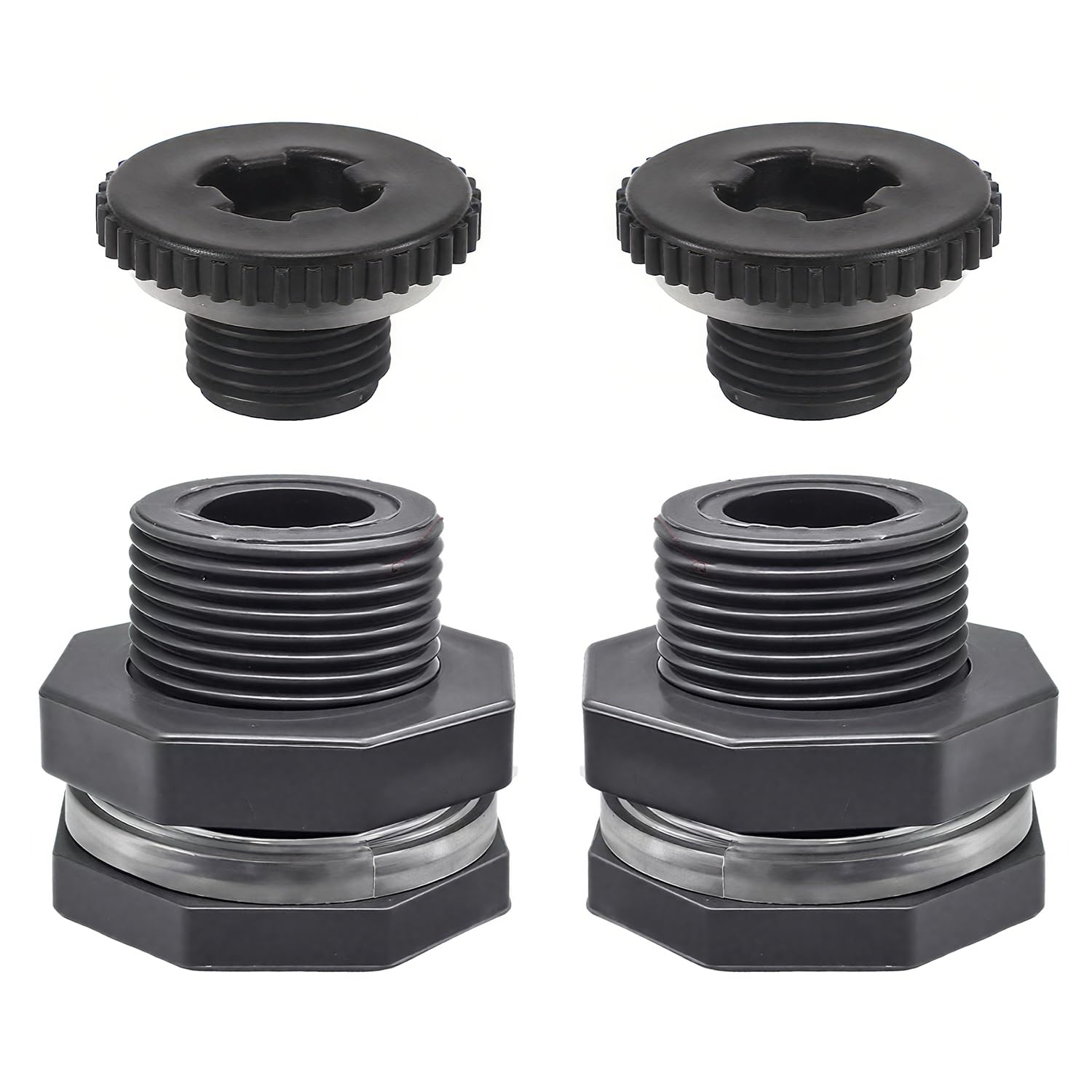 Snapklik.com : Metaland 1/2" Female Bulkhead Water Tank Connector PVC ...