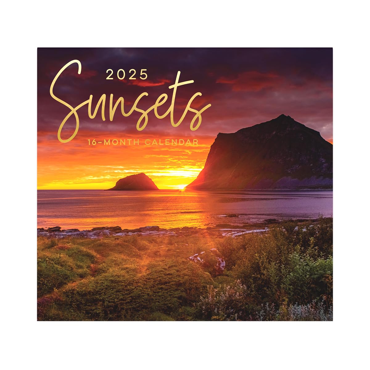 Snapklik.com : Sunsets 2025 Full Size Wall Calendar For Planning
