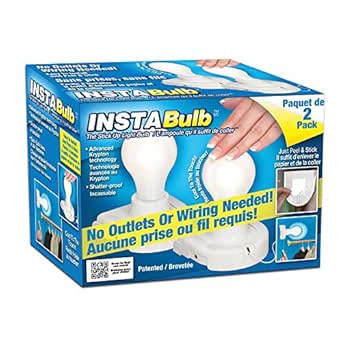 Buy Insta Bulb with LED Stick Up Bulb Pull Vertical Light Cord Wardrobe ...