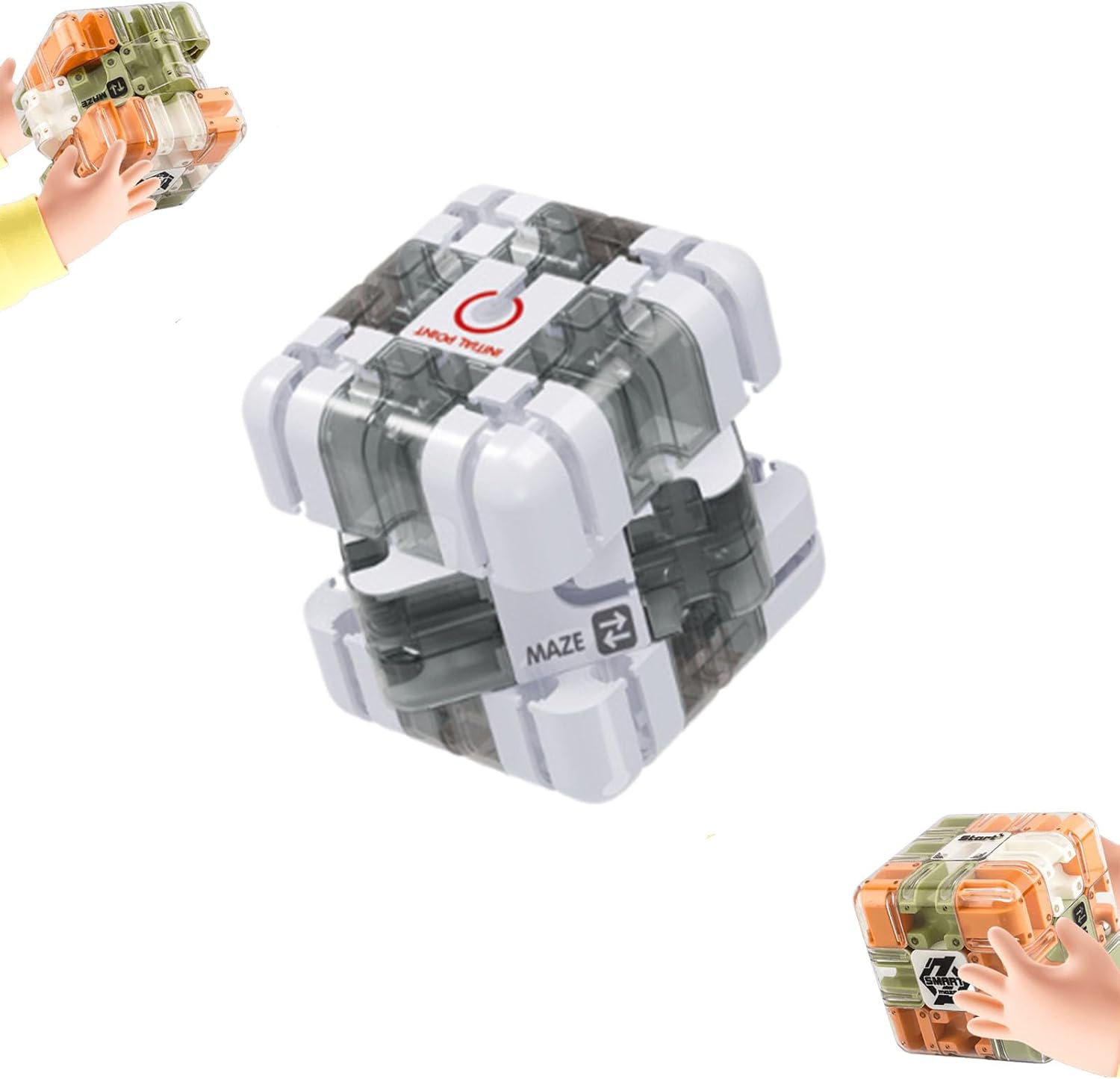 Amazon.com: Large Labyrinth 3D Puzzle Maze Cube - Engaging Brain Teaser ...