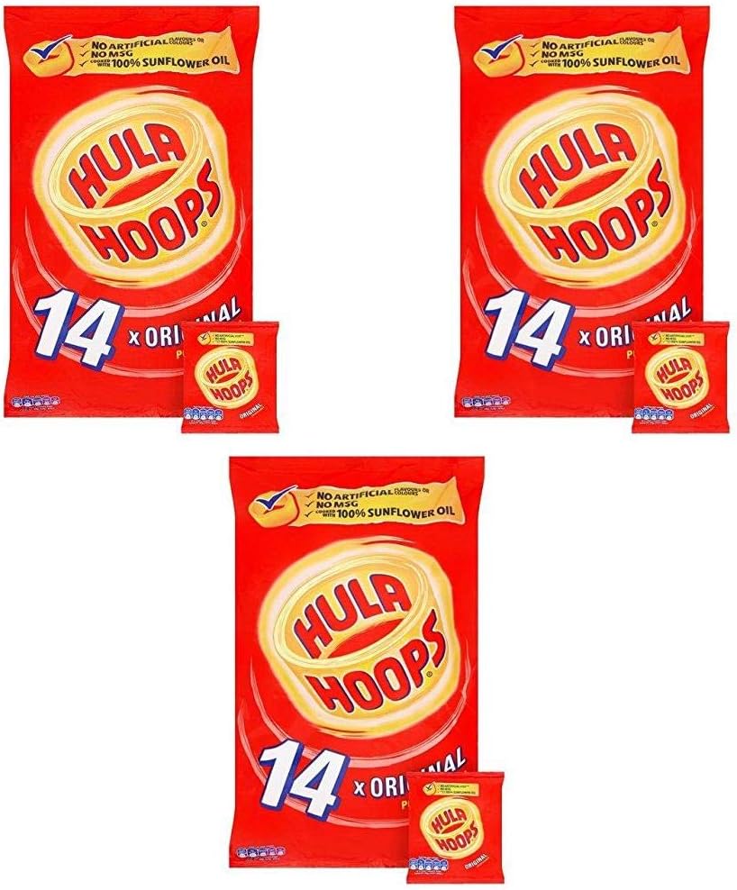 Amazon.com: Original Hula Hoops 24g x - 14 per pack