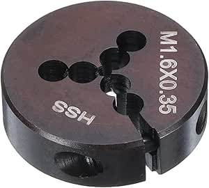 Amazon.com: HARFINGTON Round Threading Die M1.6 x 0.35 Metric Thread ...