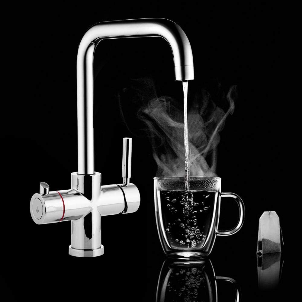 3 in 1 Instant Boiling Hot Water Kitchen Tap Only Angular Cool Touch ...