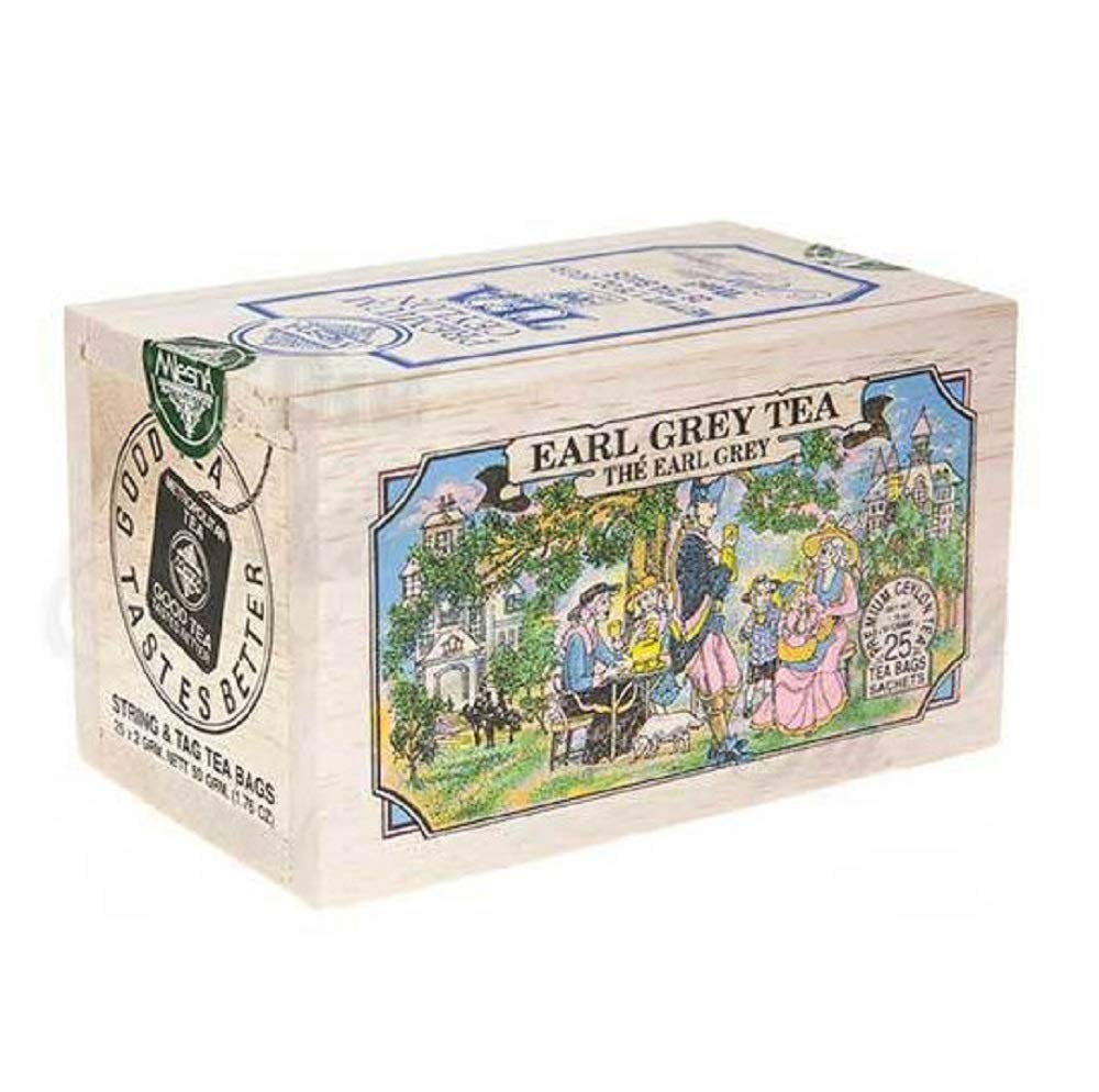 Amazon.com : Metropolitan Earl Grey Tea In Decorative Wooden Box 25ct ...