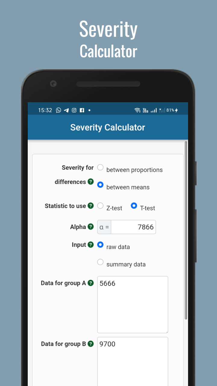 Severity Calculator:Amazon.com:Appstore for Android