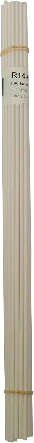 Amazon.com: Polyvance Acrylonitrile Styrene Acrylate (ASA) Plastic Welding Rod 1/8" Diameter 30 ...